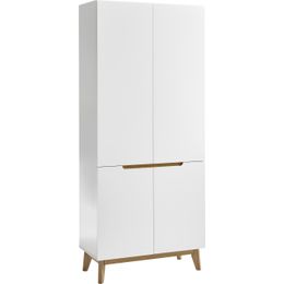 Garderobenschrank MCA furniture "Cervo" Schränke Gr. B/H/T: 85 cm x 196 cm x 40 cm, weiß Kleiderschrank Garderobenschrank Garderobenschränke Breite ca. 85 cm