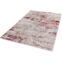 Teppich Astra "Noa 201" Teppiche Gr. B/L: 133 cm x 190 cm, 9 mm, 1 St., rot (rot, creme) Esszimmerteppiche Kurzflor, Wohnzimmer