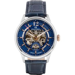 Automatikuhr Carl von Zeyten "Schramberg" Armbanduhren blau (dunkelblau) Herren Armbanduhr, mechanische Uhr, Herrenuhr, Made in Germany