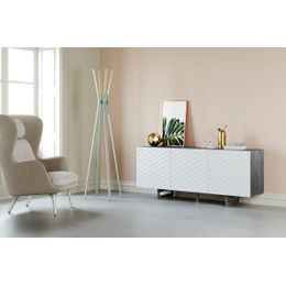 Sideboard DIVENTA "KORFU" Sideboards weiß (beton, weiß) Breite 165 cm