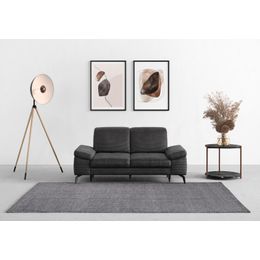 Sit & More 2-Sitzer SIT & MORE "Cabana", grau, B:191cm H:84cm T:123cm, 100% Polyester, Sofas, Breite 191 cm, wahlweise mit Sitztiefen- und Kopfteilfunktion