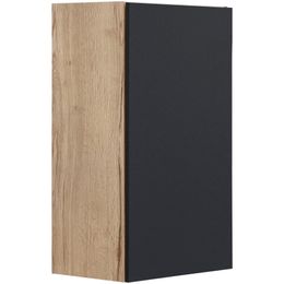 Hängeschrank Optifit "Roth" Schränke Gr. B/H/T: 40cm x 89,6cm x 34,6cm, Komplettausführung, schwarz (anthrazit/wildeichefarben) Breite 40 cm