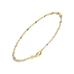 Goldarmband Jobo Armbänder Gr. Gelbgold 333, goldfarben (gelbgold 333) Damen Armbänder Gold Steg-Panzerarmband 333 massiv 19 cm