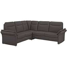 Ecksofa Home Affaire "Tahoma L-Form", braun (mokka), B:251cm H:103cm T:231cm, Sofas, Ecksofa, mit Armlehnfunktion, wahlweise Bettfunktion, Schublade, Relaxfunktion