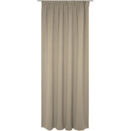 Vorhang WIRTH "Wiessee" Gardinen Gr. 195 cm, Multifunktionsband, 150 cm, beige (natur) Schlafzimmergardinen nach Maß