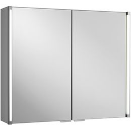 Spiegelschrank Fackelmann "LED-LINE" Schränke Gr. B/H/T: 81 cm x 67 cm x 16 cm, 2 St., weiß Bad-Spiegelschränke Badmöbel Breite 81 cm