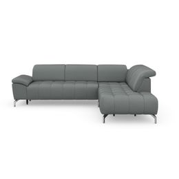 Sit & More Ecksofa SIT & MORE "Cool L-Form", grau, B:272cm H:79cm T:220cm, Sofas, Ecksofa, wahlweise mit Kopfteilverstellung und Vorziehsitz, motorisch