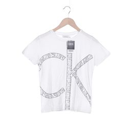 Calvin Klein Damen T-Shirt, weiß, Gr. 36