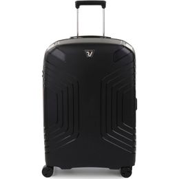 Hartschalen-Trolley Roncato "Ypsilon 4.0, 69 cm, schwarz" Gr. B/H/T: 69 cm x 49 cm x 25 cm 90 l, schwarz Koffer Reisegepäck Aufgabegepäck mit Volumenerweiterung und TSA Schloss