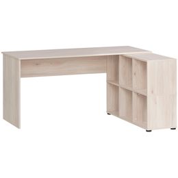 Regal-Schreibtisch Schildmeyer "Serie 400" Tische Gr. B/H/T: 150,0 cm x 73,6 cm x 65,0 cm, braun (sandeichefarben, sandeichefarben, sandeichefarben) Breite 150 cm, Eckschreibtisch