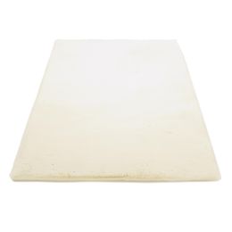 Teppich OCI DIE TEPPICHMARKE "ALISSA" Teppiche Gr. B/L: 120 cm x 180 cm, 38 mm, 1 St., beige (creme) Kuschelig weicher Flor, Kaninchen Fell Haptik, getuftet