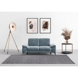 Sit & More 2-Sitzer SIT & MORE "Cabana", blau (blaugrau), B:191cm H:84cm T:123cm, 100% Polyester, Sofas, Breite 191 cm, wahlweise mit Sitztiefen- und Kopfteilfunktion