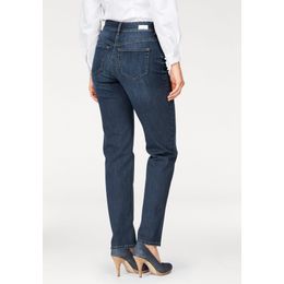 Bequeme Jeans MAC "Stella" Gr. 34, Länge 30, blau (blue, stone) Damen Jeans Gerader Beinverlauf