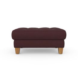 Sit & More Stauraumhocker SIT&MORE "Westham" Hocker Gr. B/H/T: 101 cm x 47 cm x 66 cm, Struktur weich, mit Federkern-mit Stauraum, lila (chianti) Hocker mit Stauraum wahlewise mitohne Federkern