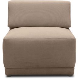 Sofaelement DOMO collection "800007", braun (coffee), B:78cm H:77cm T:100cm, 95% Polyester, 5%Polyamid, Polsterelemente, R&uuml;ckenkissen aufstellbar, unendlich erweiterbar