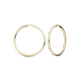 Paar Creolen Jobo Ohrringe Gr. Gelbgold 333, goldfarben (gelbgold 333) Damen 333 Gold 28 mm