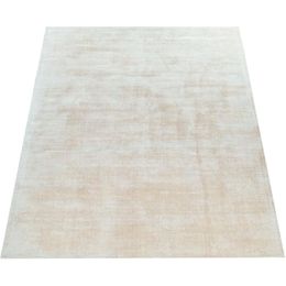 Teppich Paco Home "Glori 330" Teppiche Gr. B/L: 120 cm x 170 cm, 9 mm, 1 St., beige (creme) Esszimmerteppiche Handweb, Kurzflor, 100% Viskose, handgewebt, mit leichtem Schimmer