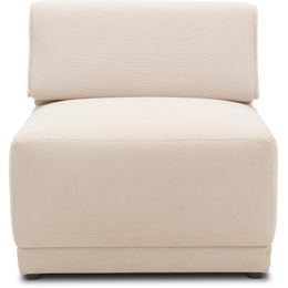 Sofaelement DOMO collection "800007", beige (creme), B:78cm H:77cm T:100cm, 95% Polyester, 5%Polyamid, Polsterelemente, R&uuml;ckenkissen aufstellbar, unendlich erweiterbar