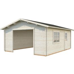 Garage Palmako "Irene/Roger" Garagen beige (naturbelassen) Garagen BxTxH: 514x598x287 cm, ohne Tor, naturbelassen