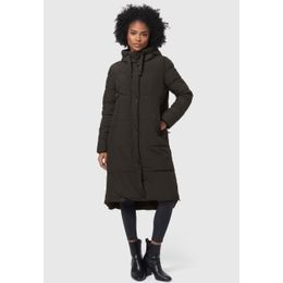 Winterjacke Marikoo "Soranaa" Gr. M, schwarz, Damen, Obermaterial: 100% Polyester; Futter: 100% Polyester; Wattierung: 100% Polyester; Ärmelfutter: 100% Polyester, Jacken, langer Winter Mantel mit Kapuze