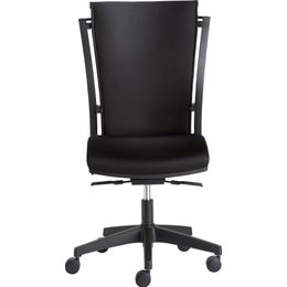 mayer Sitzmöbel Bürostuhl MAYER SITZMÖBEL Stühle Gr. B/H/T: 65 cm x 114 cm x 64 cm, Polyester, schwarz (schwarz, schwarz) Drehstühle "MyUltimate Flex"