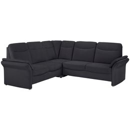 Ecksofa Home Affaire "Tahoma L-Form", schwarz, B:251cm H:103cm T:231cm, Sofas, Ecksofa, mit Armlehnfunktion, wahlweise Bettfunktion, Schublade, Relaxfunktion