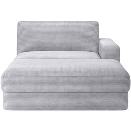 Recamiere RAUM.ID "Innovid", silber, B:132cm H:87cm T:196cm, 100% Polyester, Sofas, Modernes Modul-Polsterprogramm