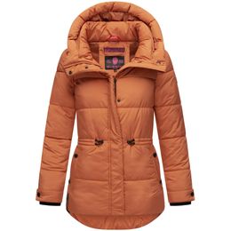 Winterjacke Marikoo "Akumaa" Gr. M (38), bunt (rusty cinnamon), Damen, 100% Polyester, Jacken, mit tailliertem Schnitt