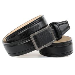 Lederg&uuml;rtel Anthoni Crown, Herren, Gr. 100, schwarz, Leder, gemustert, unifarben, G&uuml;rtel Lederg&uuml;rtel, Handgen&auml;hter G&uuml;rtel mit stilvoller Automatik-Schlie&szlig;e
