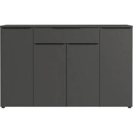 Germania Sideboard Porto, mit 1 Schublade und 4 Türen, B 1610 x T 400 x H 1010 mm, graphit