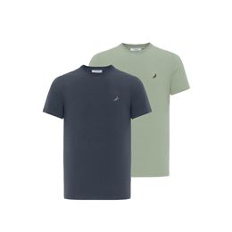 Moxx Paris Shirt Herren Gr&ouml;&szlig;e M navy / pastellgr&uuml;n