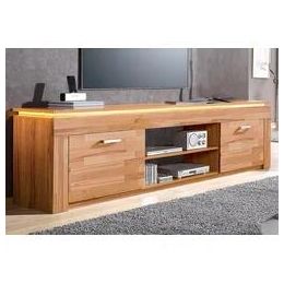 Lowboard VOGL MÖBELFABRIK Sideboards beige (kernbuche teilmassiv) Breite 222 cm