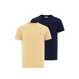 Moxx Paris Shirt male size XL Light beige / marine blue / Red / Black