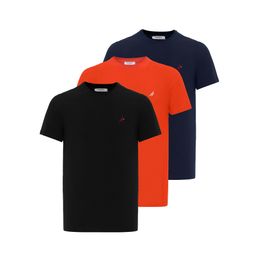 Moxx Paris 3 Pack T-Shirt Herren Gr&ouml;&szlig;e XXXL navy / rot / schwarz / wei&szlig;