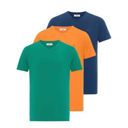 Daniel Hills Shirt Herren Gr&ouml;&szlig;e S blau / gr&uuml;n / orange