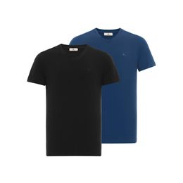 Daniel Hills Shirt Herren Gr&ouml;&szlig;e S indigo / schwarz