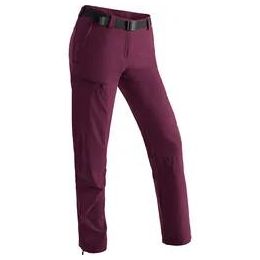 Funktionshose Maier Sports "Inara slim" Gr. 22, Kurzgrößen, pink (magenta) Damen Hosen Herren Wanderhose, atmungsaktive Outdoor-Hose, 4 Taschen, Slim Fit