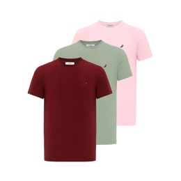 Moxx Paris Shirt Herren Gr&ouml;&szlig;e XL gr&uuml;n / pink / bordeaux