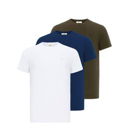 Daniel Hills T-Shirt Herren Gr&ouml;&szlig;e XXL dunkelblau / khaki / wei&szlig;