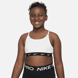 Nike Dri-FIT One Sport-BH für ältere Kinder (Mädchen) (erweiterte Größe) - Weiß