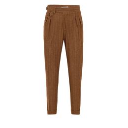 Antioch Bundfaltenhose Herren Gr&ouml;&szlig;e 44 braun / schwarz