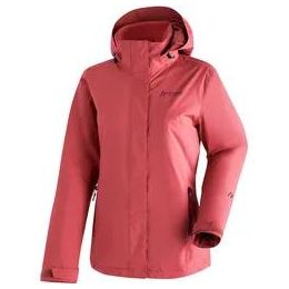 Outdoorjacke Maier Sports "Metor Therm Rec W" Gr. 42, rosa Damen Jacken Wanderjacke, atmungsaktiv und wasserdicht, wattierte Regenjacke mit Kapuze