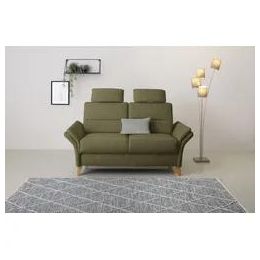 2-Sitzer Home Affaire "Westerland" Sofas Gr. B/H/T: 166cm x 90cm x 89cm, Olympia EASY CLEAN, mit Armlehnfunktion, grün (olive) Federkern-Polsterung. wahlweise mit Armlehnfunktion