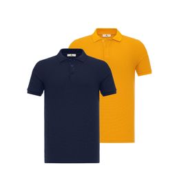 Daniel Hills Shirt Herren Gr&ouml;&szlig;e XXL navy / gelb