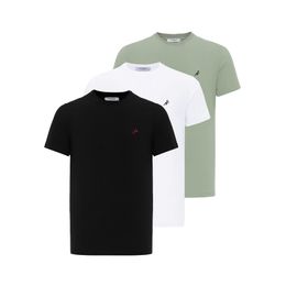 Moxx Paris 3 Pack T-Shirt Herren Gr&ouml;&szlig;e XL pastellgr&uuml;n / schwarz / wei&szlig;