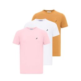 Moxx Paris Shirt Herren Gr&ouml;&szlig;e XL navy / senf / pink / wei&szlig;