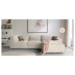 Ecksofa RAUM.ID "Modulid L-Form" Sofas Gr. B/H/T: 317cm x 82cm x 167cm, Cord-Samtvelours, beige Module einzeln für individuelle Zusammenstellung, in Cord Bestseller