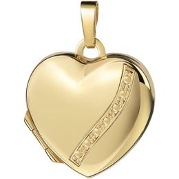 Medallion-Anhänger Firetti "Schmuck Geschenk Gold 333 Halsschmuck Anhänger Herz zum Öffnen" Schmuckanhänger Gr. Gelbgold 333, 1,84 g, gelb (gelbgoldfarben) Damen Anhänger Made in Germany