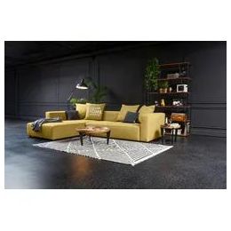 Ecksofa Tom Tailor HOME "HEAVEN CASUAL M" Sofas Gr. B/H/T: 282cm x 85cm x 221cm, Struktur fein TBO, Recamiere links, ohne Bettfunktion-ohne Bettkasten, gelb (mustard tbo 5) aus der COLORS COLLECTION, wahlweise mit Bettfunktion & Bettkasten