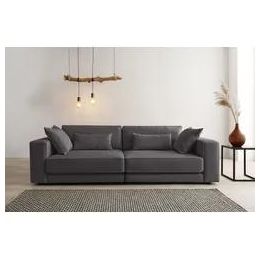 3-Sitzer OTTO products "Grenette" Sofas Gr. B/H/T: 244cm x 77cm x 102cm, Baumwollmix, grau (anthrazit) Modulsofa, im Baumwoll-Leinenmix oder aus recycelten Stoffen